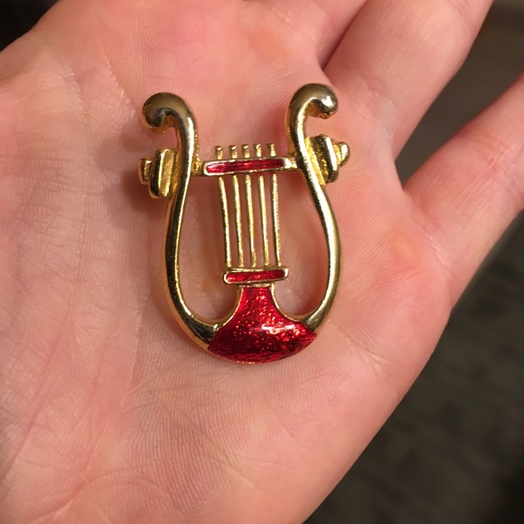 Jewelry | Vintage Harp Pin Brooch | Poshmark